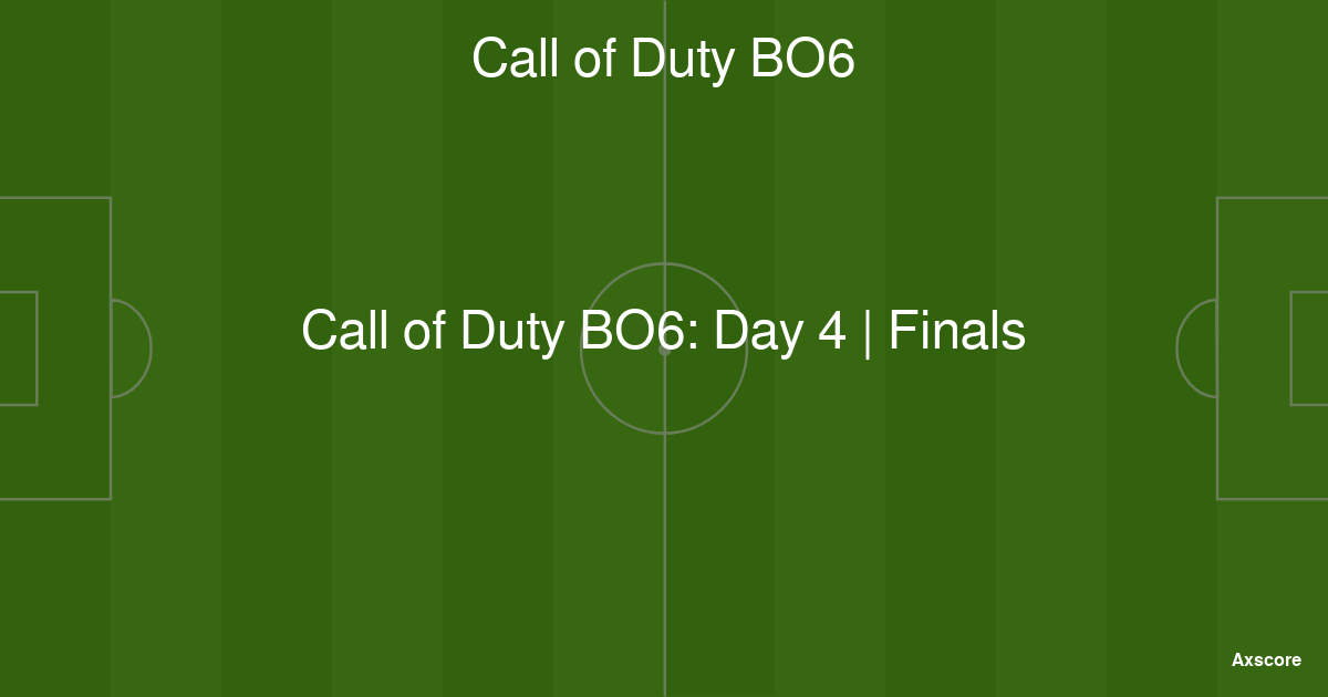 Axscore | Call of Duty BO6: Day 4 | Finals livestream, H2H and lineups ...