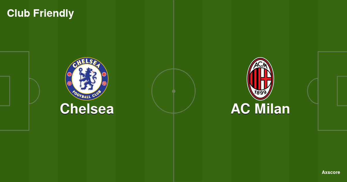Axscore | Chelsea vs AC Milan livestream, H2H and lineups 10-08-2025