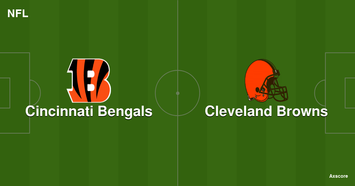 Axscore | Cincinnati Bengals vs Cleveland Browns livestream, H2H and lineups 07-09-2025