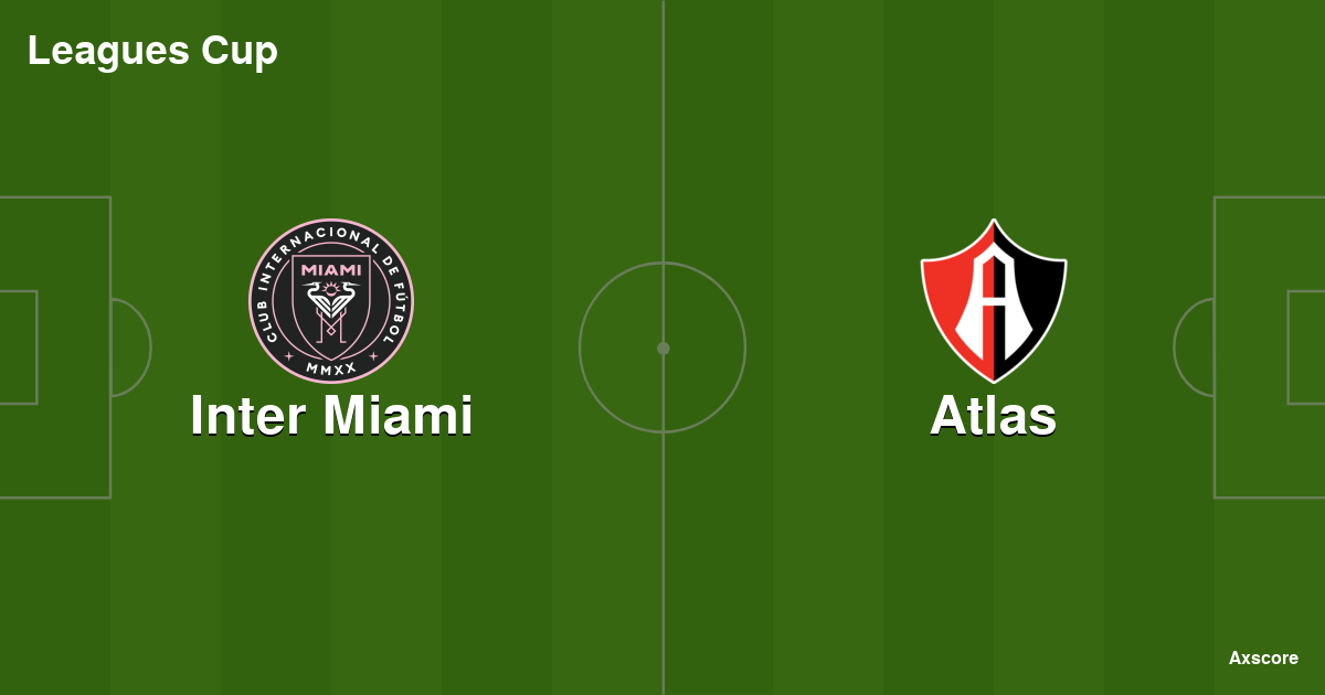 Axscore | Inter Miami vs Atlas livestream, H2H and lineups 30-07-2025