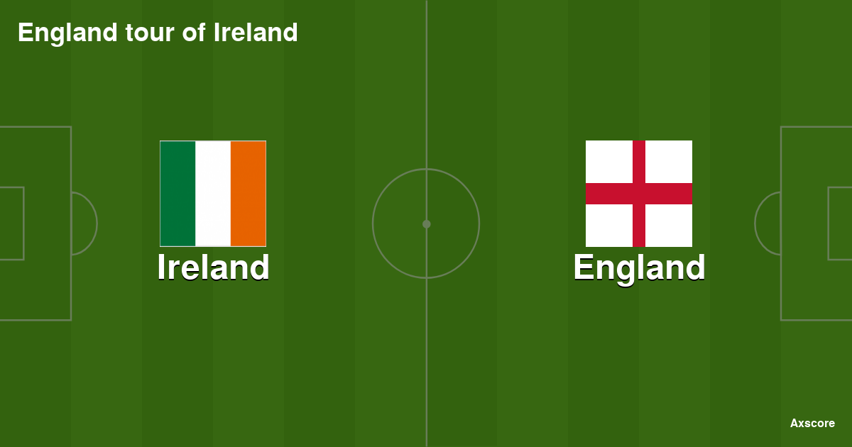 Axscore | Ireland vs England livestream, H2H and lineups 21-09-2025