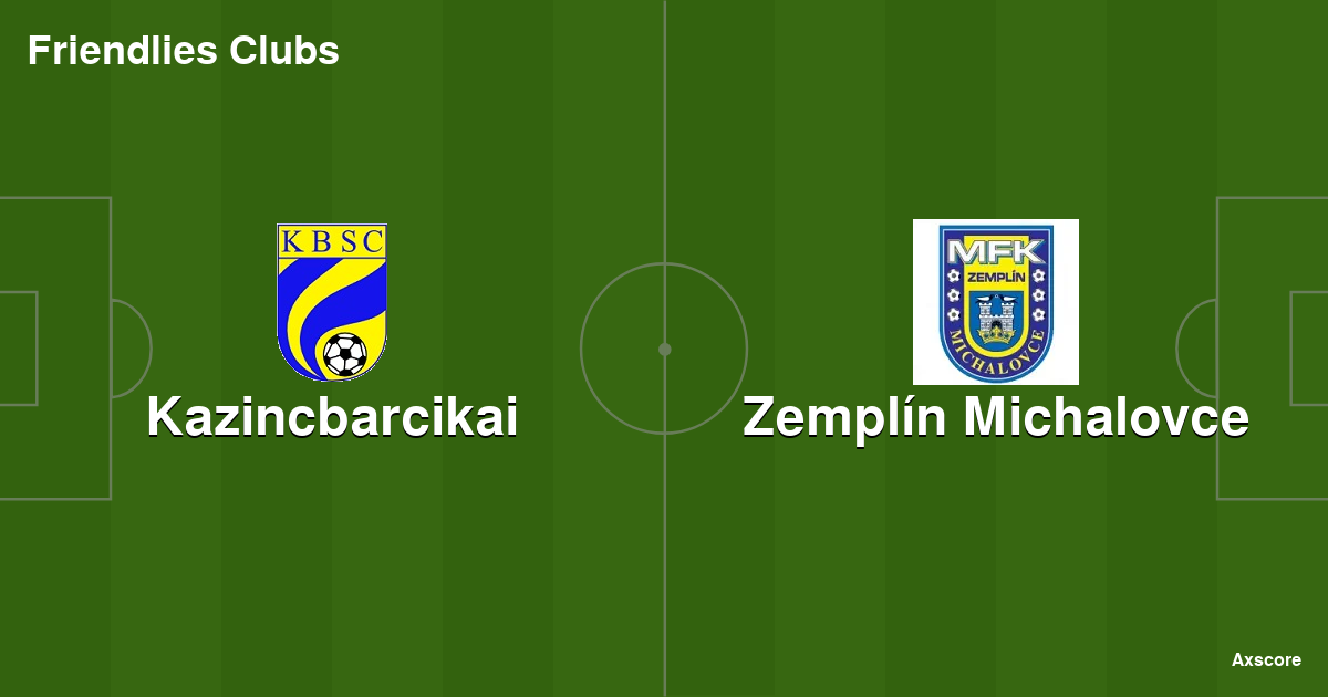 Axscore | Kazincbarcikai 0:0 Zemplín Michalovce livestream, H2H and lineups 19-07-2025