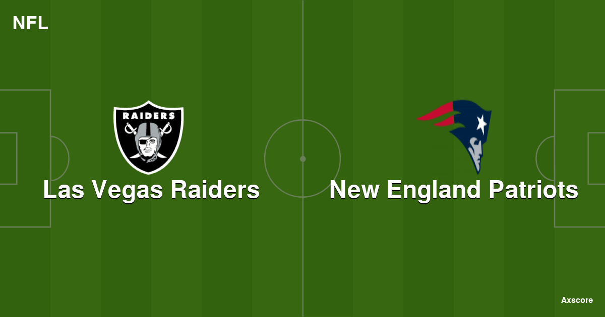 Axscore | Las Vegas Raiders vs New England Patriots livestream, H2H and lineups 07-09-2025