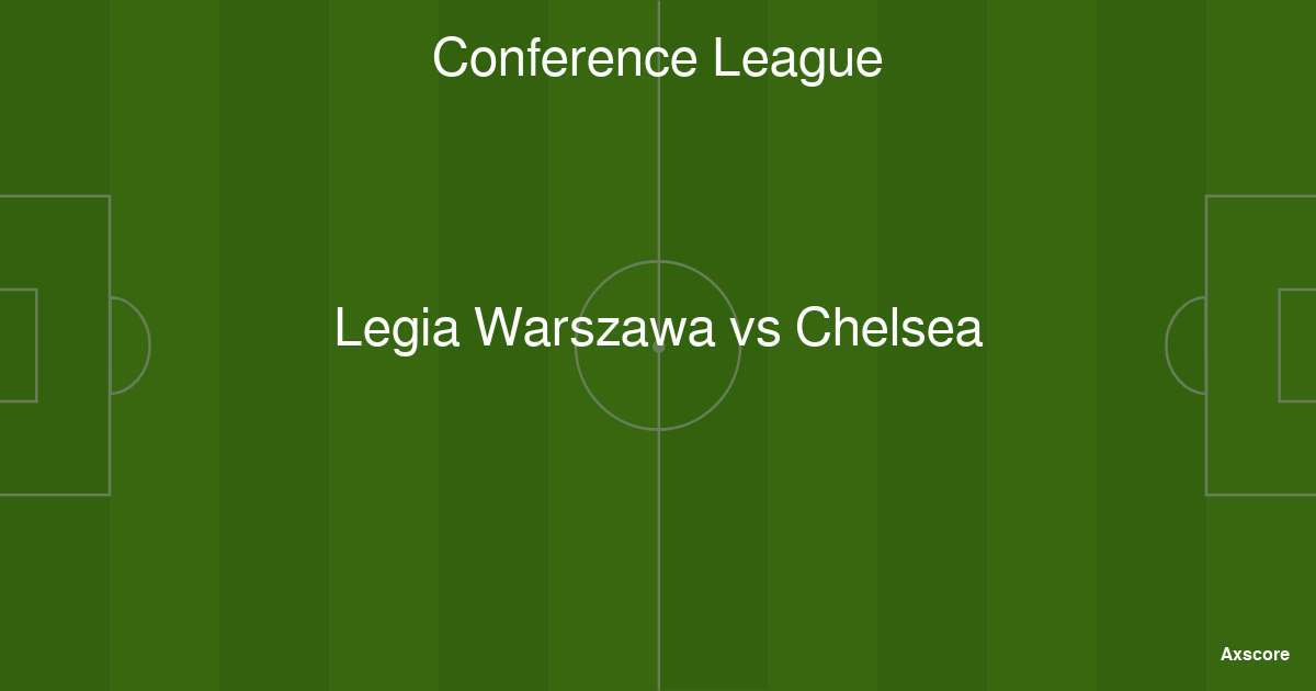 Axscore | Legia Warszawa vs Chelsea livestream, H2H and lineups 10-04-2025