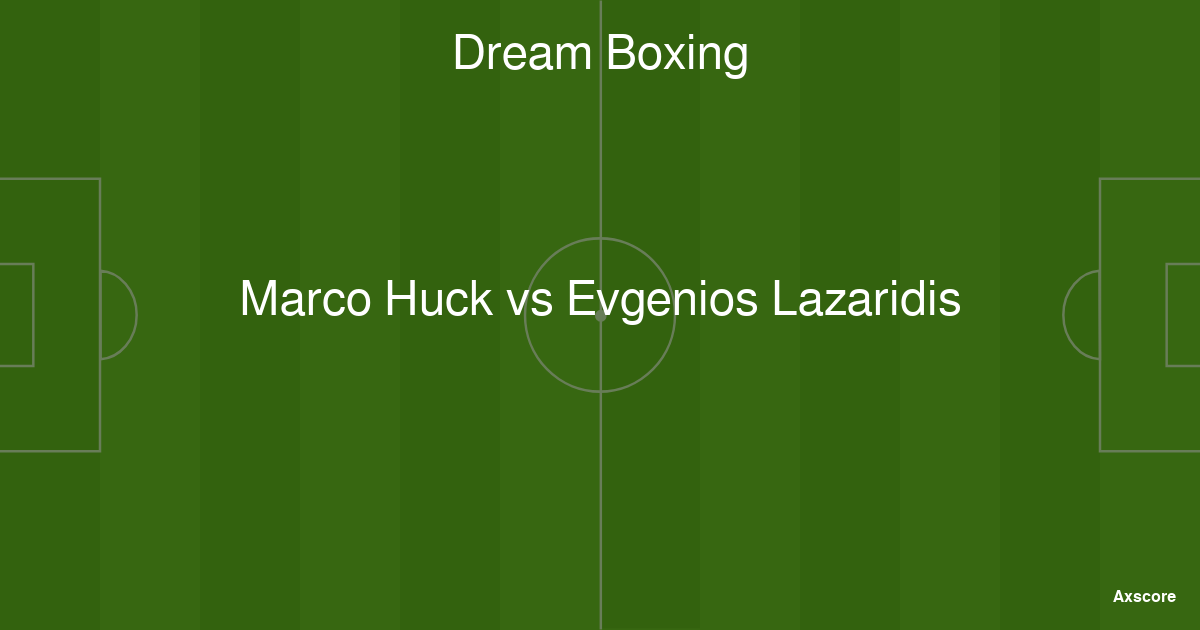 Axscore | Marco Huck vs Evgenios Lazaridis livestream, H2H and lineups ...