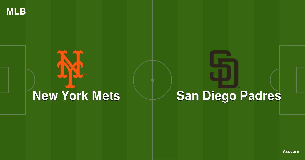 Axscore | New York Mets vs San Diego Padres livestream, H2H and lineups 30-07-2025