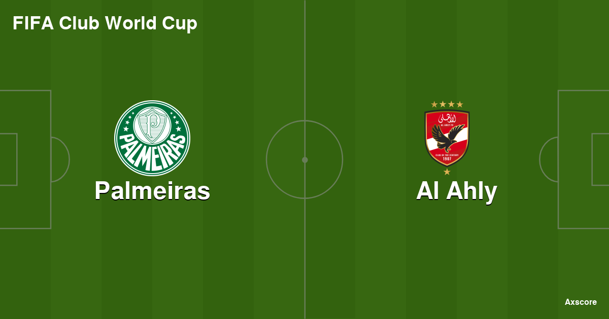 Axscore | Palmeiras 0:0 Al Ahly livestream, H2H and lineups 19-06-2025