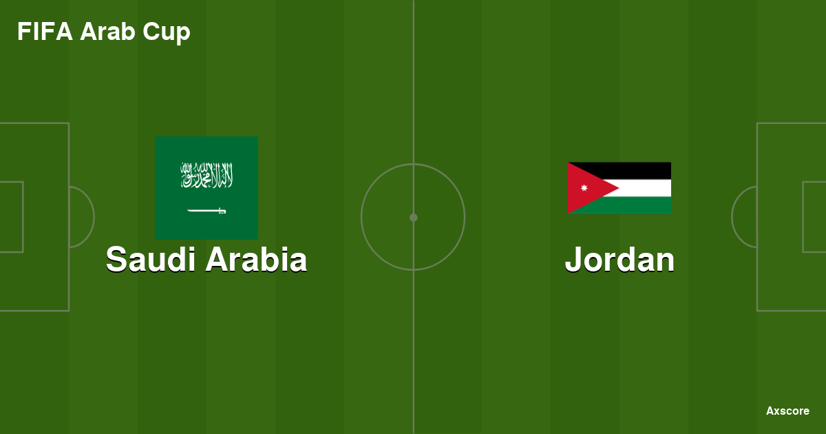 Axscore | Saudi Arabia vs Jordan livestream, H2H and lineups 15-12-2025