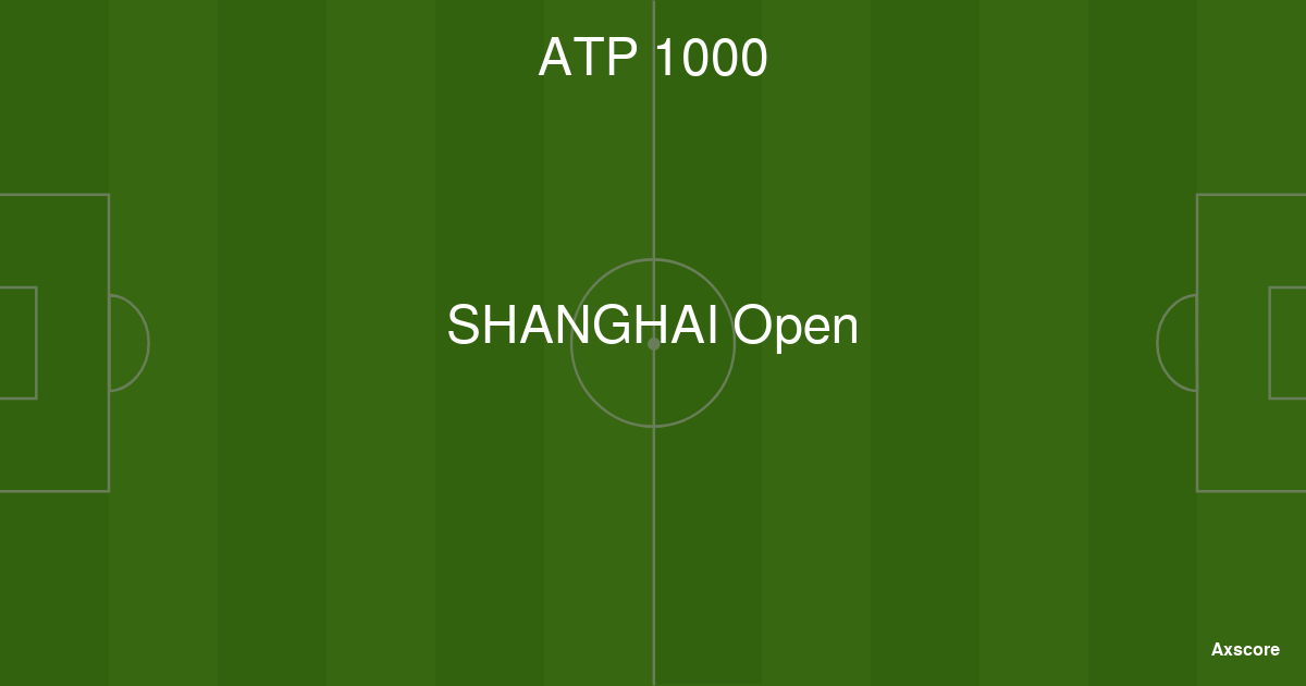Axscore | SHANGHAI Open livestream, H2H and lineups 09-10-2025