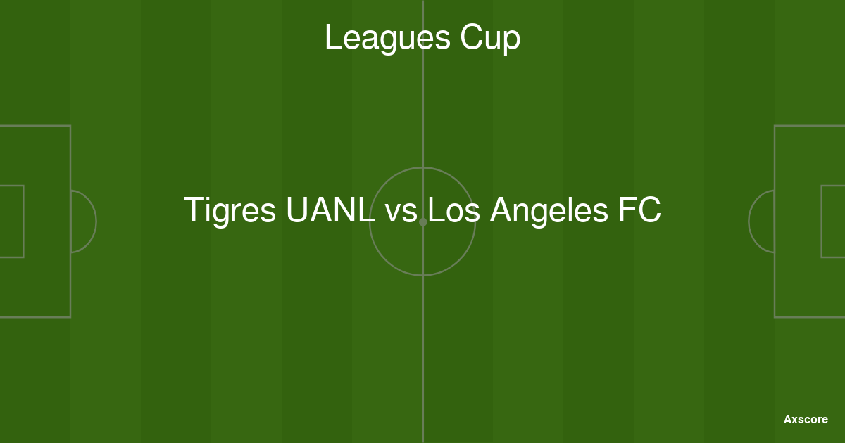 Axscore | Tigres UANL vs Los Angeles FC livestream, H2H and lineups 06 ...