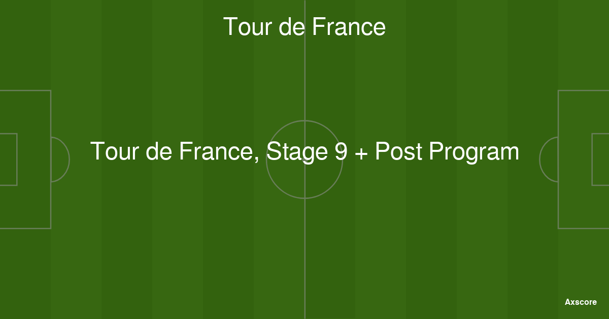 Axscore | Tour de France, Stage 9 + Post Program livestream, H2H and lineups 13-07-2025