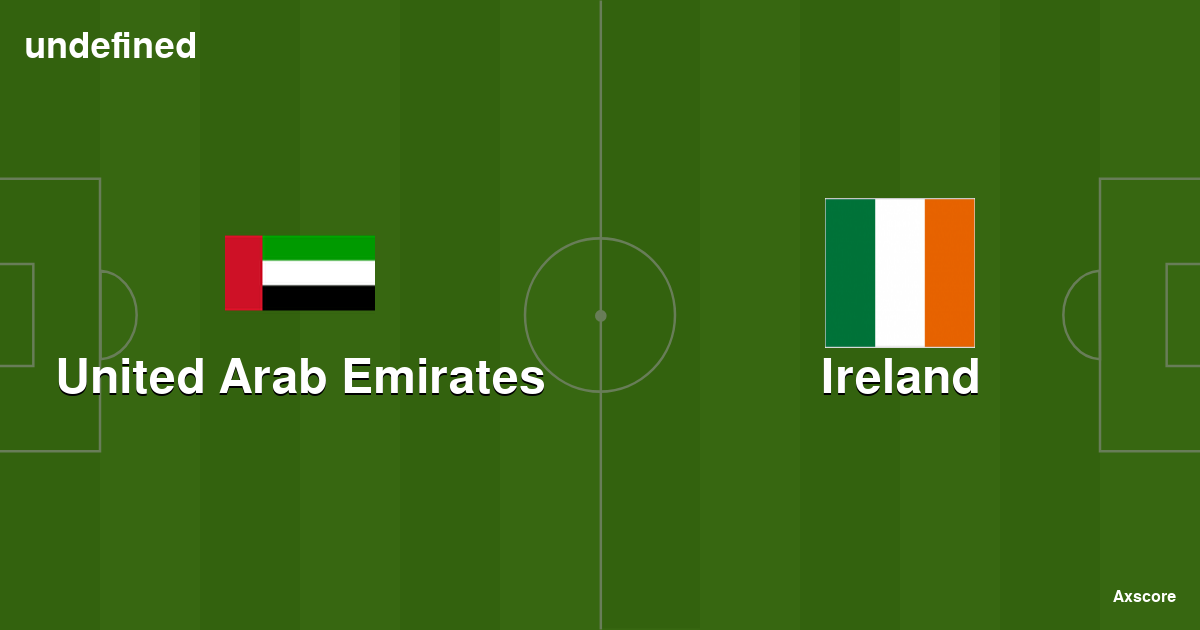 Axscore | United Arab Emirates vs Ireland livestream, H2H and lineups ...